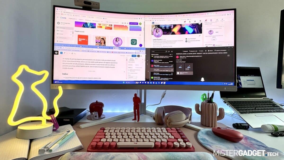 Recensione monitor Evnia 34M2C7600MV - MisterGadget.Tech